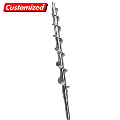 China OEM Custom Stainless Steel SS304 SS316L Auger Screw Conveyor Blade 200C Heat Resistant for Bulk Material Handling for sale