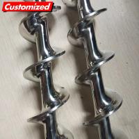 China 45 Degree Inclination Heat Resistant Shaftless Auger Screw Conveyor 220V 380V Customized for sale