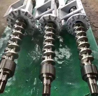 China OEM Custom Shaftless Spiral Screw Auger Conveyor - 100°C Temperature, 45° Incline, Carbon Steel Construction for sale