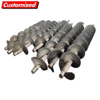 China Custom Continuous Screw Flight Spiral Blade Auger 2000mm Diameter 35mm Thickness for sale