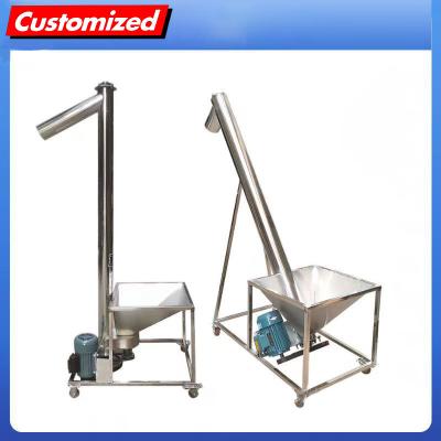 China Stainless Steel Heat Resistant Screw Auger Feeder 2 Motor Powder Granule Conveyor for sale