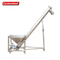 China Customizable Stainless Steel Screw Auger Feeder 2 Motor Powder Granule Conveyor for sale