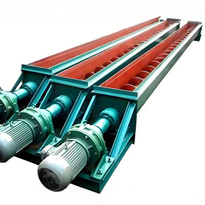 China Customizable Heat Resistant Screw Auger Conveyor 140mm Diameter 0.45kW Shaftless Spiral Conveyor for sale