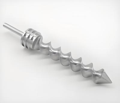 China Customized Stainless Steel Auger Screw 100mm Diameter for Precision Extrusion for sale