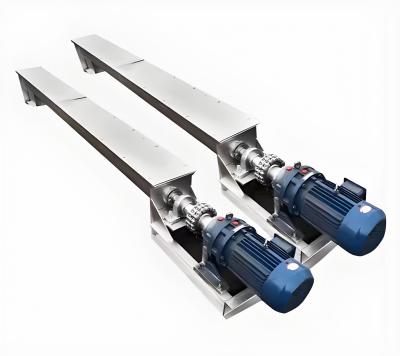China Customized Stainless Steel Heat Resistant Screw Auger Conveyor 2.2KW 200-6000kg/h for Chemical Industry for sale