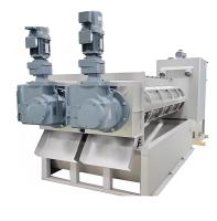 China Dual-Helical Screw Sludge Dewatering Machine 380V 50Hz Stainless Steel 304 for Wastewater Treatment for sale
