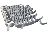 China Continuous Cold-Rolled Stainless Steel Shaftless Spiral Blade Conveyor 304/316 with Core Bearing Assembly for sale