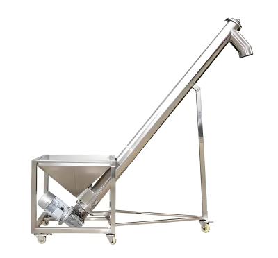 China Stainless Steel Automated Vertical Spiral Conveyor Screw Auger Feeder 220V for sale