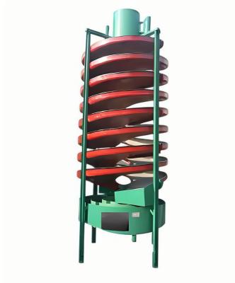 China Wear-resistant Spiral Chute 0.5-0.2t/h Mining Separation Equipment for Mineral Processing for sale