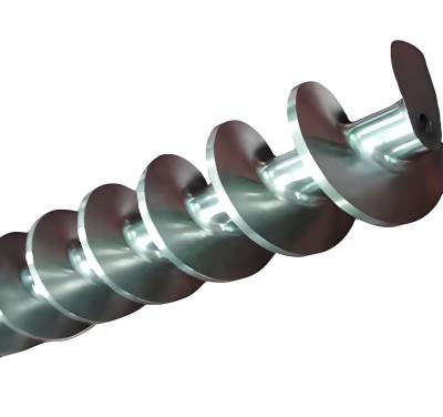 China Custom Stainless Steel Continuous Spiral Blade Auger Screw SS304 SS316L for Material Conveying for sale