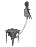 China PVC Flexible Screw Conveyor Feeder Stainless Steel Adjustable Speed 304 for sale