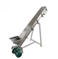 China Industrial Shaftless Spiral Conveyor  Adjustable Speed 20C to 40C Wear Resistant Material for sale