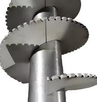 China Stainless Steel Cold Pressed Helical Blade Spiral Shaft Customizable Length for Conveyor Systems for sale
