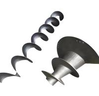 China Customizable Segmented Welding Spiral Blade for U-Shape Auger Conveyor 100mm for sale