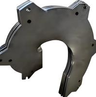 China Customizable Segmented Welding Spiral Blade for U-Shape Auger Conveyor 100mm for sale