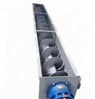 China Stainless Steel U-shaped Spiral Conveyor for Granular Material Handling 10m for sale