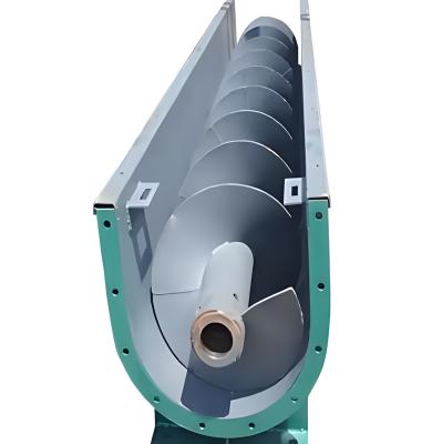 China Customized High Productivity Heat Resistant Spiral Conveyor 7.5 kW for Industrial Sludge and Powder Materials for sale