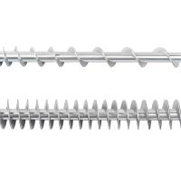 China Customized 304 Stainless Steel Spiral Conveyor Shaft 10mm-1500mm Diameter 200mm-10000mm Length for sale