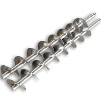 China High-Strength Stainless Steel Spiral Conveyor Blade Shaft 10mm-1500mm Diameter Customizable for sale