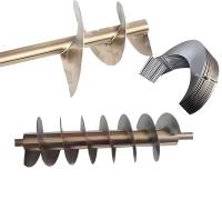 China 304 Stainless Steel Continuous Cold-Rolled Spiral Blade for Conveyor Systems Abrasion Resistant for sale