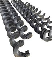 China High-Precision Continuously Wound Spiral Blade 60 HRC Surface Hardness Custom Length Diameter Auger Screw for sale