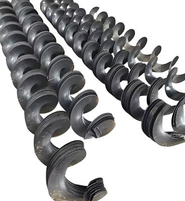 China High-Precision Continuously Wound Spiral Blade 60 HRC Surface Hardness Custom Length Diameter Auger Screw for sale