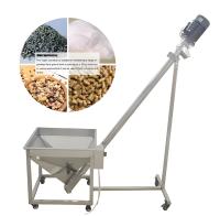 China Food Grade PE Hose Inclined Screw Feeder Conveyor Adjustable Angle 0-60 Degree Powder for sale