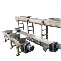 China 304 Stainless Steel Shaftless Screw Conveyor 2-80t/h Capacity for Sludge Solids for sale