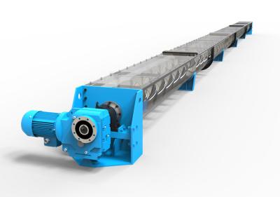 China Industrial U-Channel Spiral Conveyor 200mm Variable Pitch Externally Mounted Bearings Multi-Angle Installation for sale