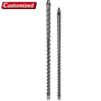 China Customized Injection Molding Screw and Barrel 30-150mm Diameter 15-35 L/D Ratio for sale
