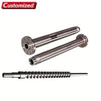 China Custom Bimetal Twin Screw Barrel 30-150mm for Injection Molding LDPE PVC Extruder for sale