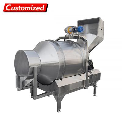 China Custom Automatic Drum Mixer 7.5 kW 240V Stainless Steel for Industrial Powder Blending 100L to 1000L for sale