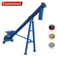 China Custom Automatic Cement Powder Inclined Auger Screw Conveyor Feeder 1500 RPM with 0-60° Installation Angle for sale