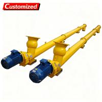 China Custom Auger Screw Conveyor Feeder 219mm x 5m for Cement Silo Discharge with Adjustable Speed for sale