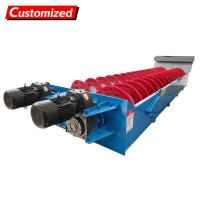 China Custom High Efficiency Silica Sand Washing Plant Machine with 15-150 t/h Capacity and 750-1500mm Spiral Diameter for sale