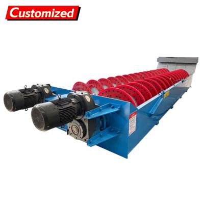 China Custom High Efficiency Silica Sand Washing Plant Machine with 15-150 t/h Capacity and 750-1500mm Spiral Diameter for sale