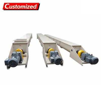China Custom Carbon Steel Heat Resistant Screw Conveyor 220V for Industrial Material Handling for sale