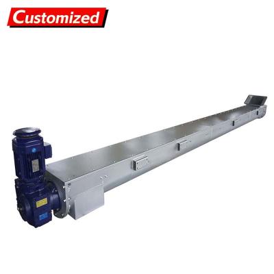 China Custom Stainless Steel Screw Conveyor Machine 220V for Food Manufacturing and Material Handling for sale