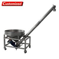 China Stainless Steel 304 Inclined Screw Conveyor 220V 380V 2kW for Bulk Material Handling for sale