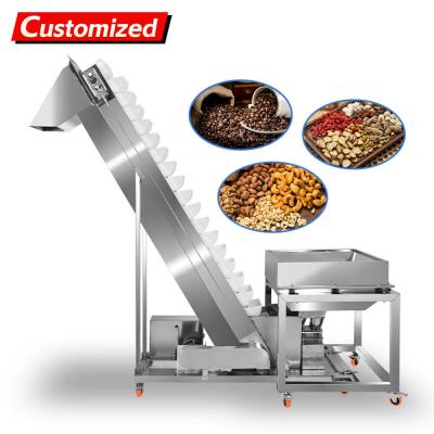 China Customizable Bucket Conveyor 150L Hopper 1.9m Height for Food Snack Factories for sale