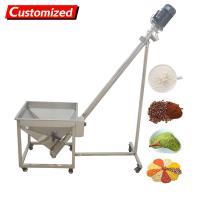China OEM Incline Auger Screw Conveyor 750W Stainless Steel 441-661 lb/min Powder Feeder 220V 1PH for sale