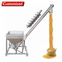 China Inclined Screw Conveyor 1.65m Height 3m³/h Capacity Electric Spiral Auger Feeder for Powder Particles for sale
