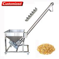 China Stainless Steel Vertical Spiral Conveyor 1100W 66.93in Hopper for Granule Transport for sale