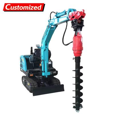 China Customized Auger Boring Machine for 0.8-50 Ton Excavators - Hydraulic Earth Auger Drive with 10m Depth Capacity for sale
