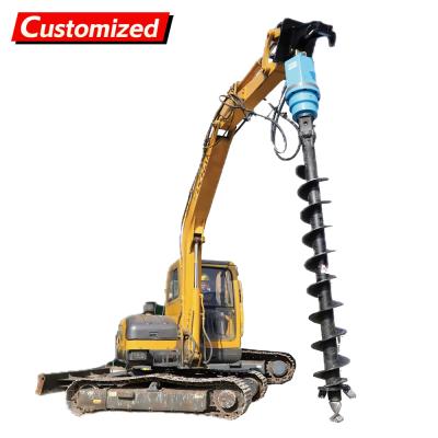 China YA5000 Auger Drilling Machine - 12 Meter Depth Capacity for 3-4.5 Ton Excavators | CE Certified for sale