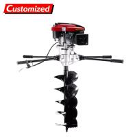 China OEM Auger Boring Machine 158CC 9.9KW Commercial Digging Equipment with 80 Holes/Hour Capacity and 30cm Maximum Hole Size for sale