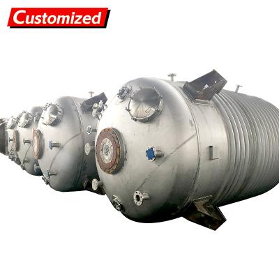 China Custom Automated Steam-Heated Stainless Steel Reaction Vessel Production Line 5000L Unsaturated Resin Reactor for sale