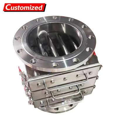 China Custom Strong Magnetic Iron Removal Box 2000-12000 Gauss Semiautomatic Drawer Iron Remover for Large Powder Particles for sale