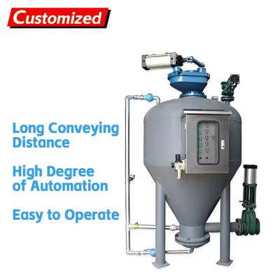 China Custom Industrial Pneumatic Feeder Conveyor System 50kg-10 tons 5-300 m/min for Powder Granule Storage Tank Pump for sale