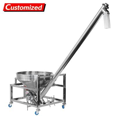 China Custom Inclined Stainless Steel Screw Conveyor 114.3mm 220V for Non-Free-Flowing Powders for sale